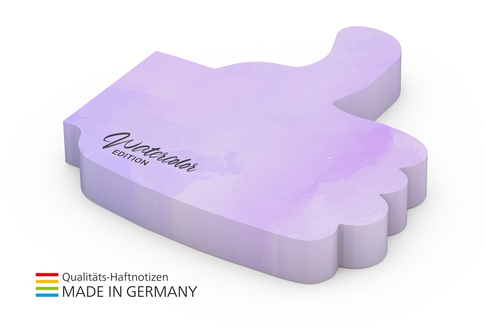 Form aus 100 x 72 mm inkl. 4C-Druck | auf den Haftnotizen, einseitig ...