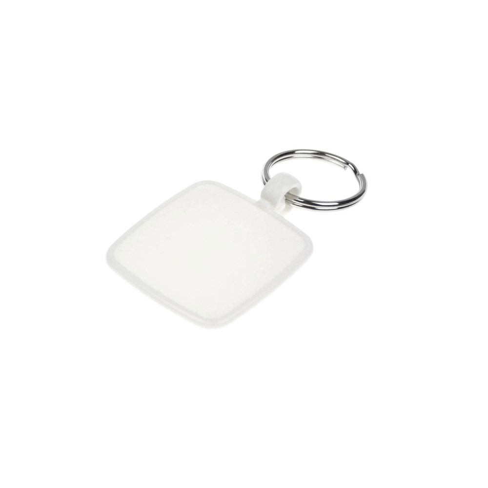 Key Ring Square | Personalisierungsmöglichkeit | Weiß | dn-krsqwh ...